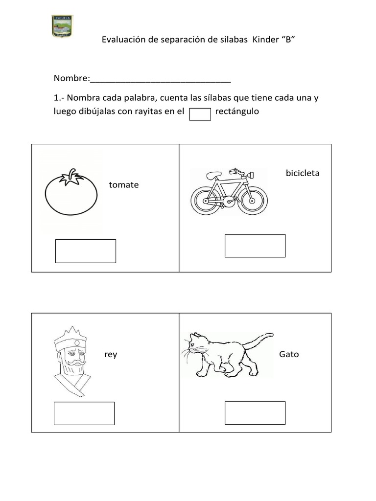 Division De Silabas En Espanol