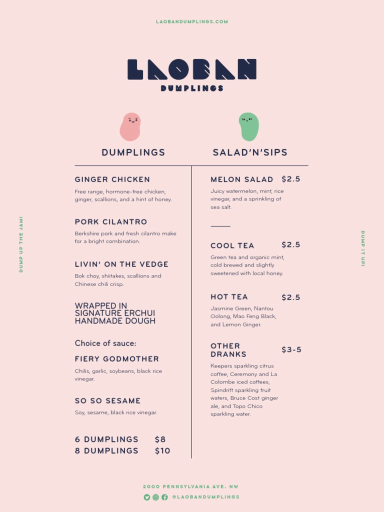 Laoban Menu | PDF | Food Ingredients | Cuisine