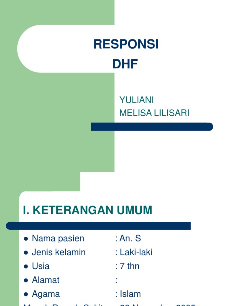 Kasus DHF Anak 7 Tahun | PDF