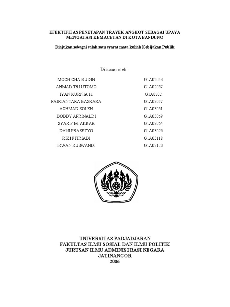 ROCCIPI Kemacetan Di Kota Bandung | PDF