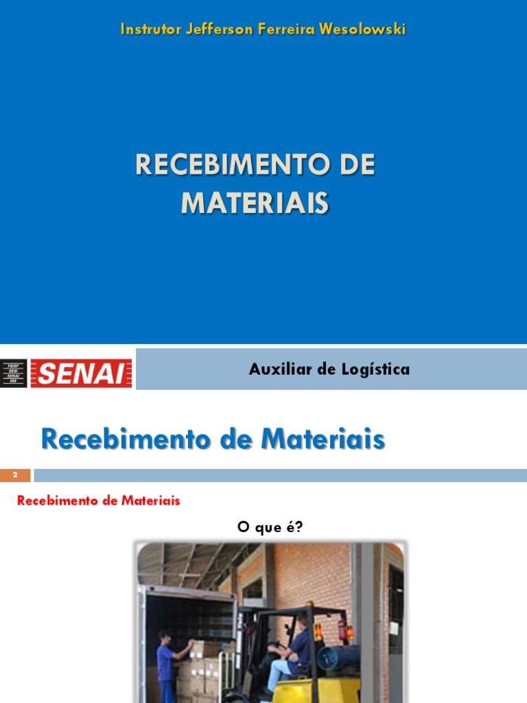 Recebimento de Materiais | PDF | Recibo | Matéria