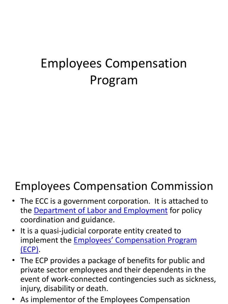 Employees Compensation Program | PDF | Employment | Insurance
