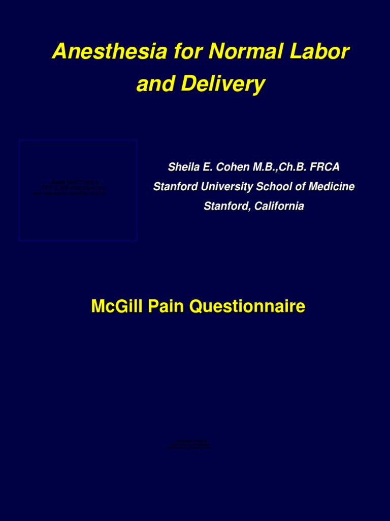 Anesthesia For Normal Labor and Delivery.2003 | PDF | Childbirth ...
