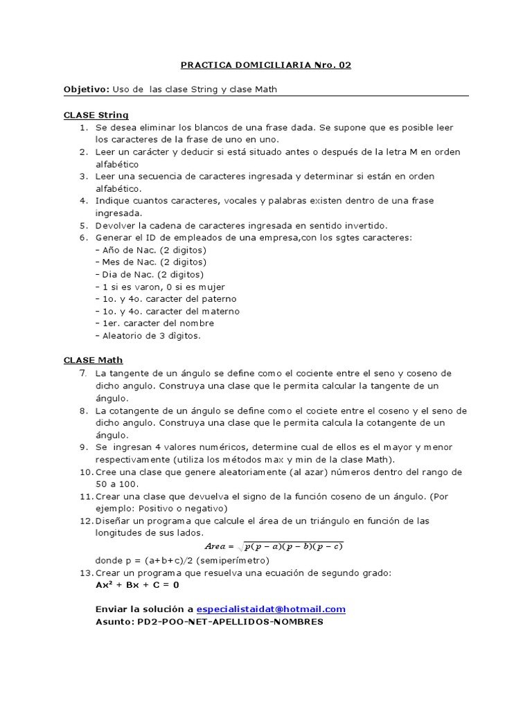 Practica2 Poo Net | PDF