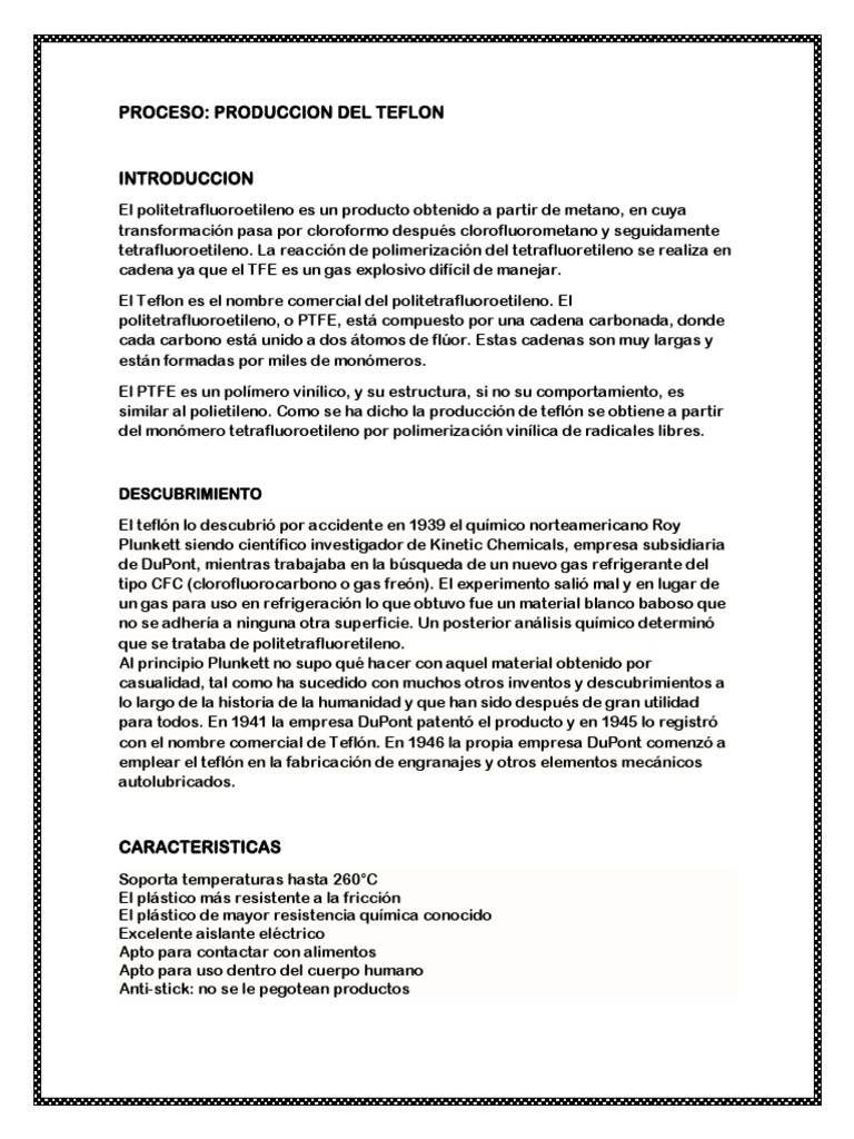 Teflon | PDF | Polímeros | Química Física