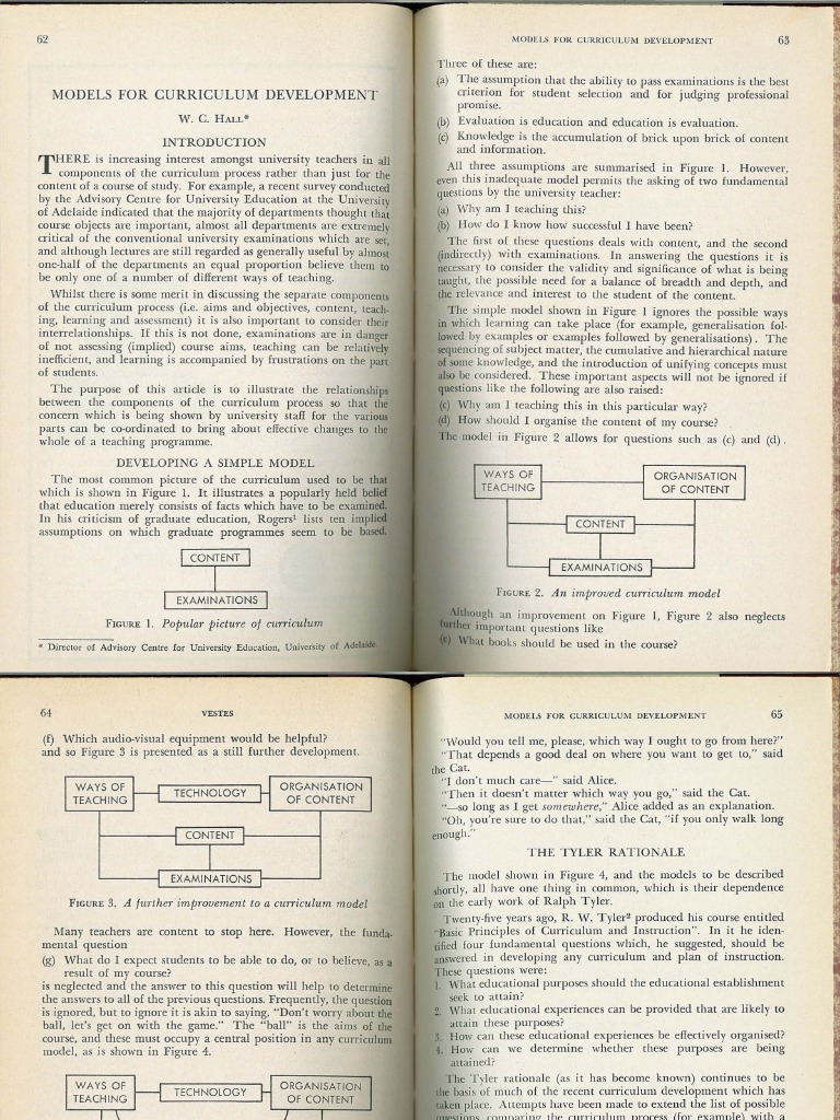 Understanding Tyler's Curriculum Model | PDF | Curriculum | Test ...
