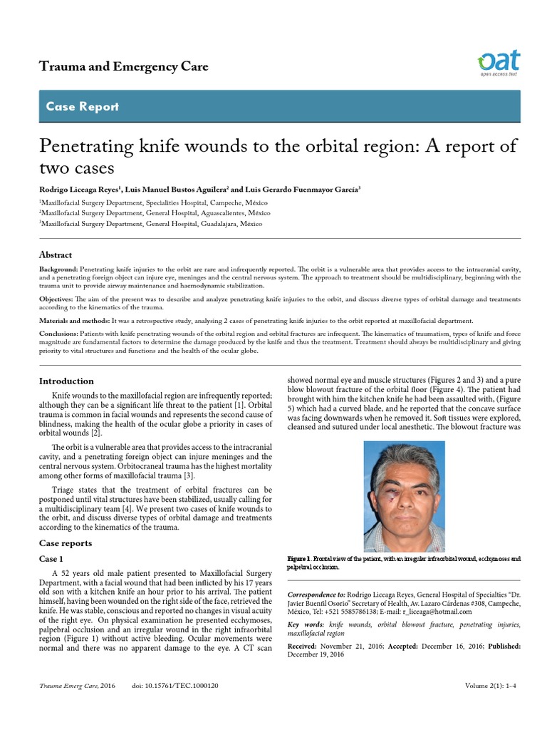 Knife Wounds | PDF | Wound | Surgery