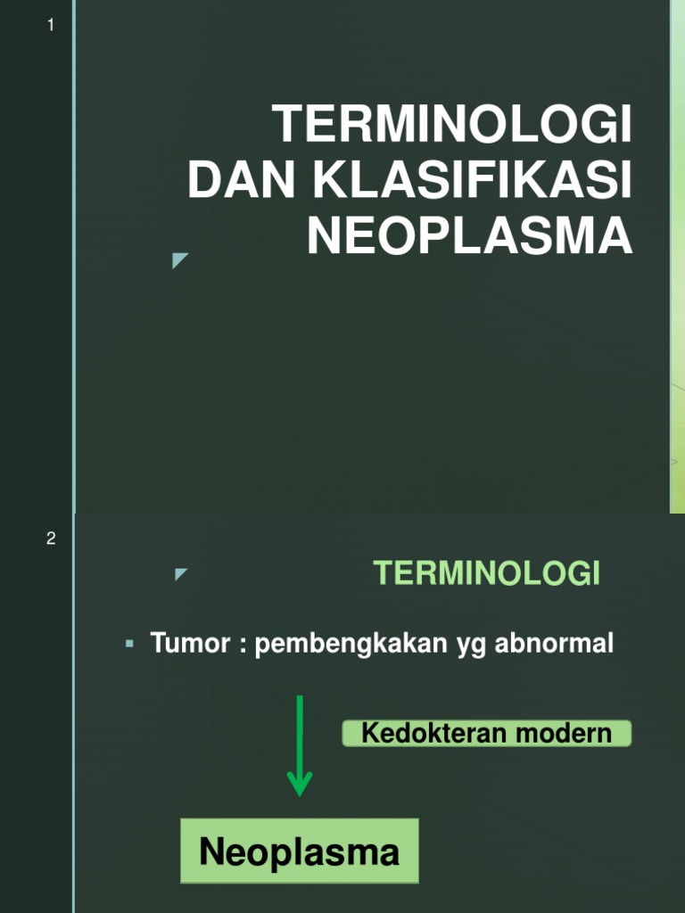 TERMINOLOGI DAN KLASIFIKASI NEOPLASMA | PDF