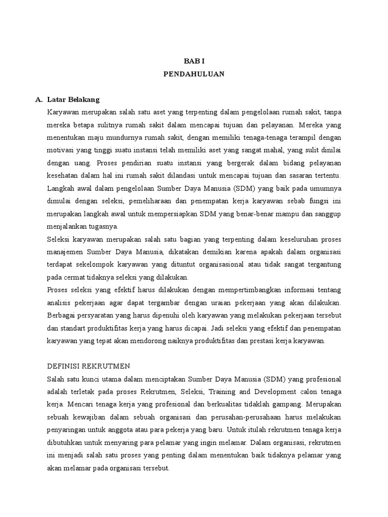 Panduan Rekrutmen Dan Seleksi Karyawan | PDF | Karier & Perkembangan