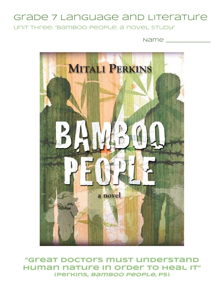 Bamboo People Novel Study | PDF | Irony | Narrative