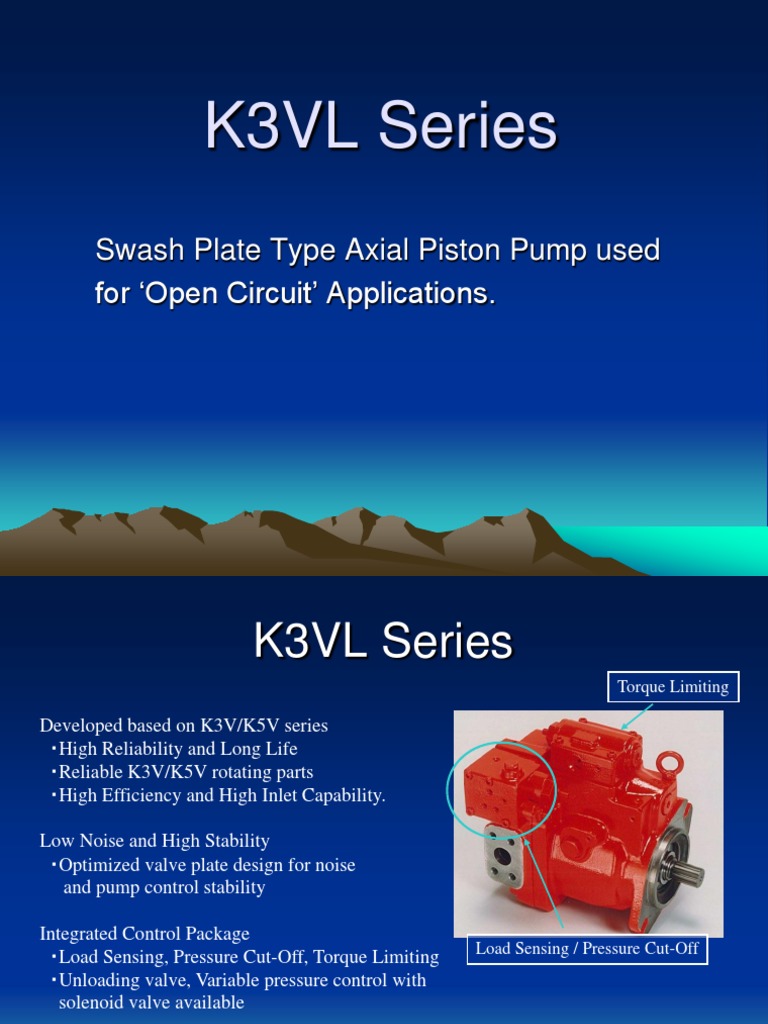 K3VL Series: Swash Plate Type Axial Piston Pump Used For Open Circuit ...