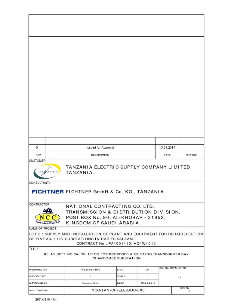Relay Setting Schneider | PDF | Electrical Substation | Transformer