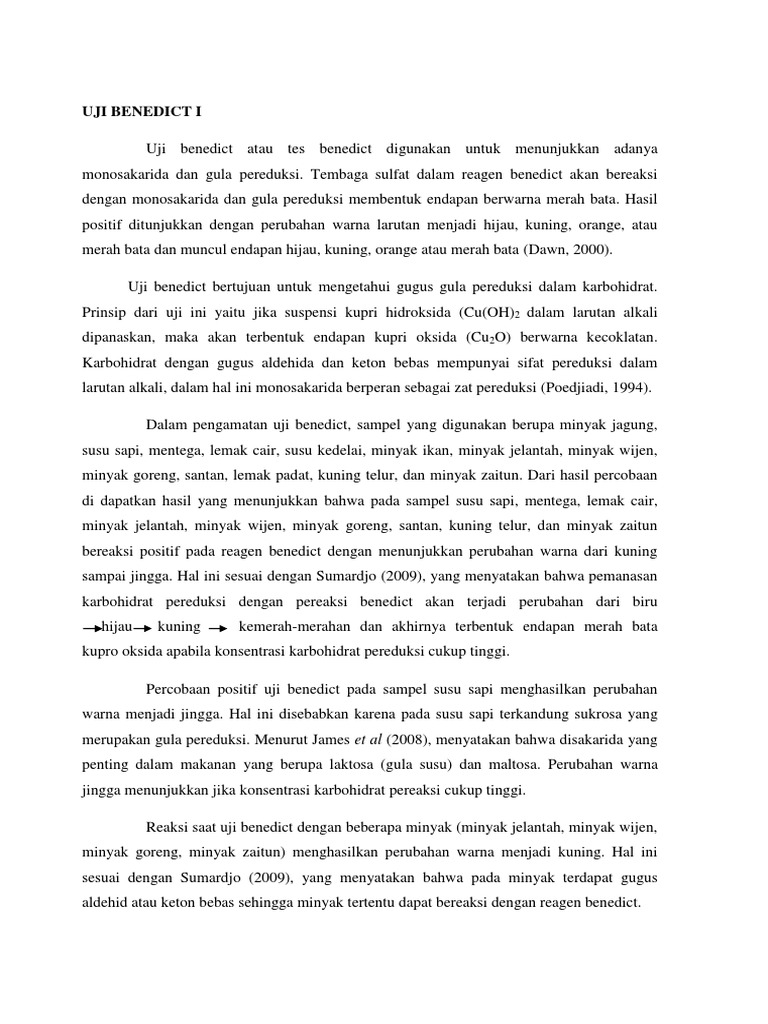 Uji Benedict | PDF