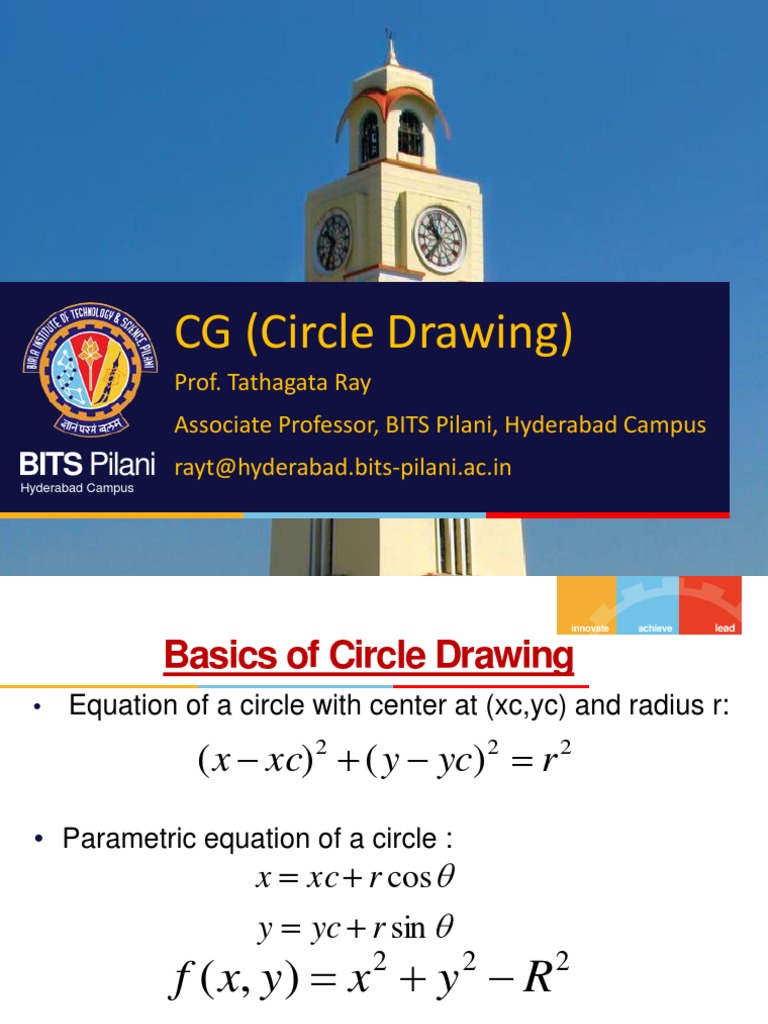 CG (Circle Drawing) : BITS Pilani | PDF | Mathematical Logic ...