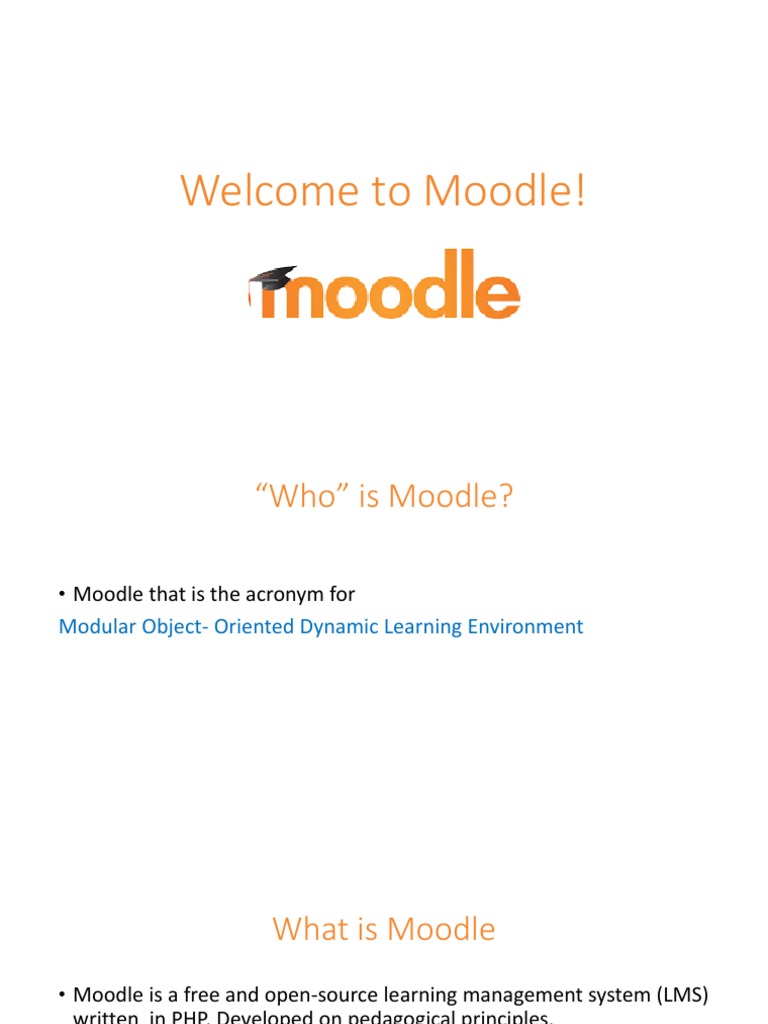 Moodle: Open-Source LMS Overview | PDF | Career & Growth