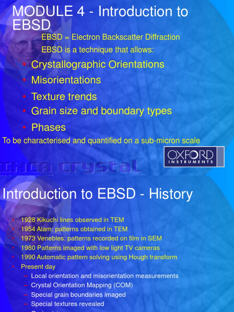 Introduction to EBSD Techniques | PDF | Analytical Chemistry | Optics