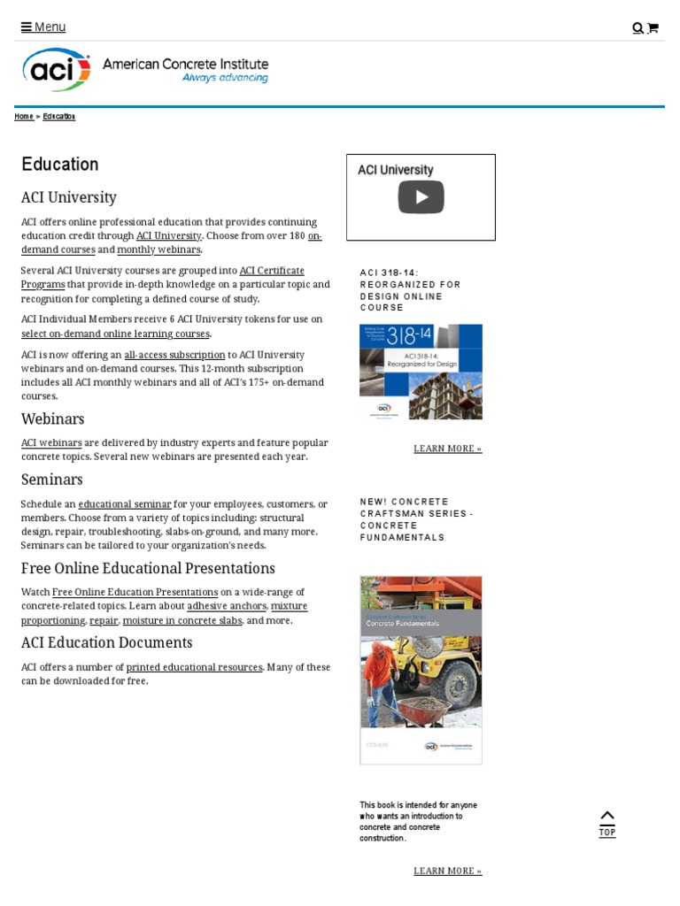 Education: ACI University | PDF | Video On Demand | Educational Technology