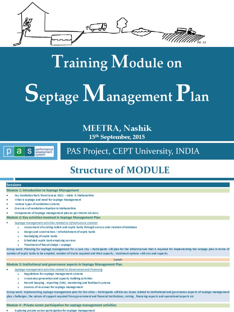 Capacity Building For Septage Management Plan | PDF | Sanitary Sewer ...