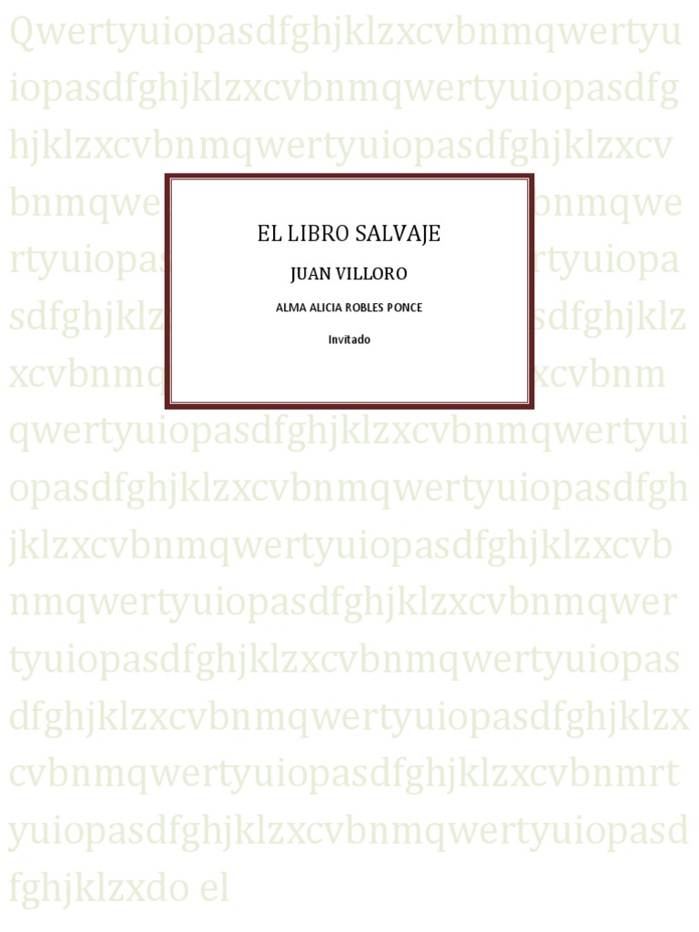 El Libro Salvaje | PDF | Naturaleza