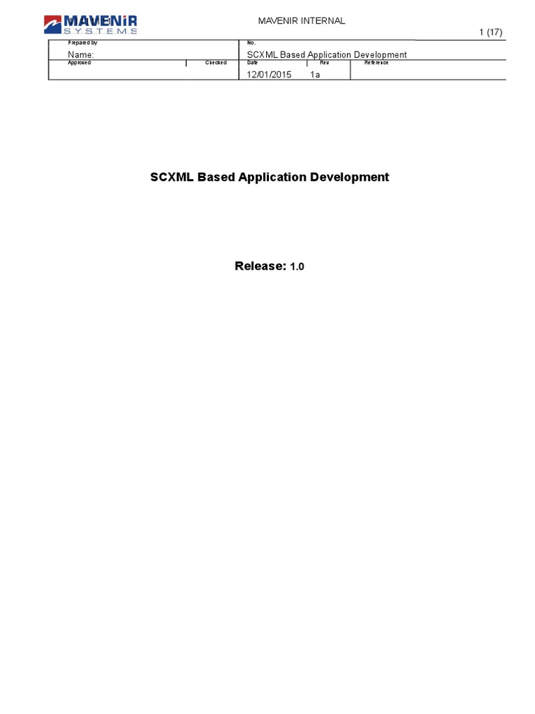 SCXML Based AD | PDF | Class (Computer Programming) | Parameter (Computer Programming)