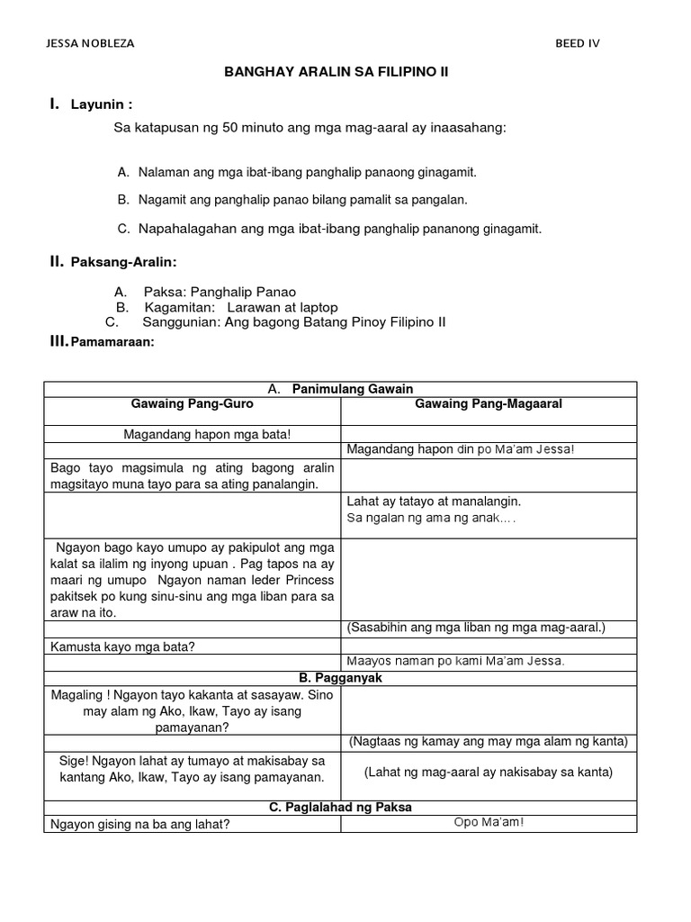 Panghalip Panao | PDF