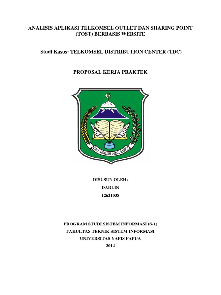 Analisis Sistem Informasi Orderan Outlet Telkomsel Berbasis Website | PDF