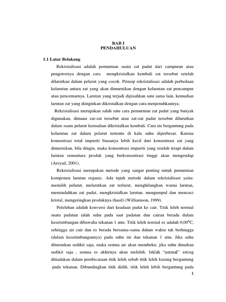 Rekristalisasi Dan Titik Leleh Gita | PDF