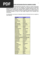 Formulas de Excel en Ingles | PDF