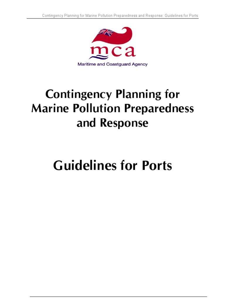 Contingency Planning For Marine Pollution Preparedness and Response ...