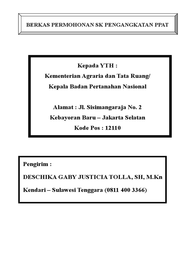 Alamat Kementerian Ppat | PDF