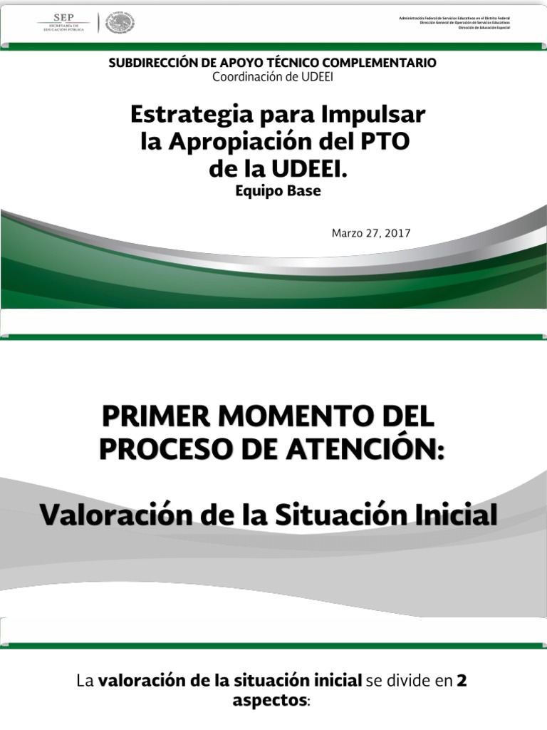 UDEEI Momento 1 | PDF | Salón de clases | Aprendizaje