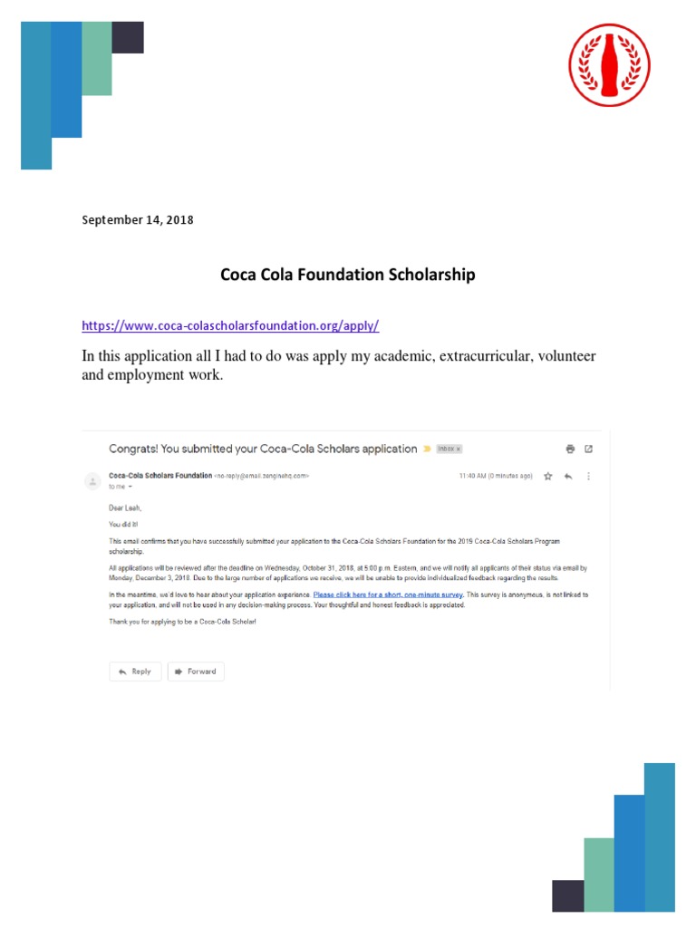 Coca Cola Foundation Scholarship Info | PDF