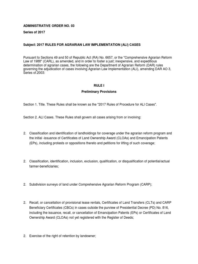 Pertinent Laws in ALI Special Cases | PDF | Writ Of Prohibition | Injunction