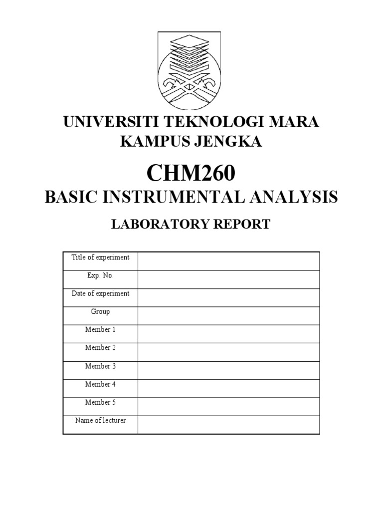 Lab Report Cover | PDF