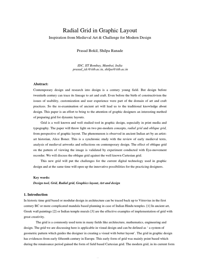 Radial Grid in Graphic Layout - Inspiration From Medieval Art ...