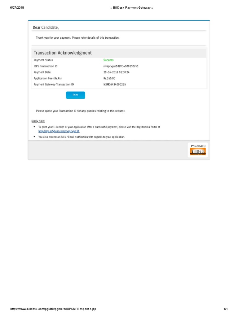 BillDesk Payment Gateway