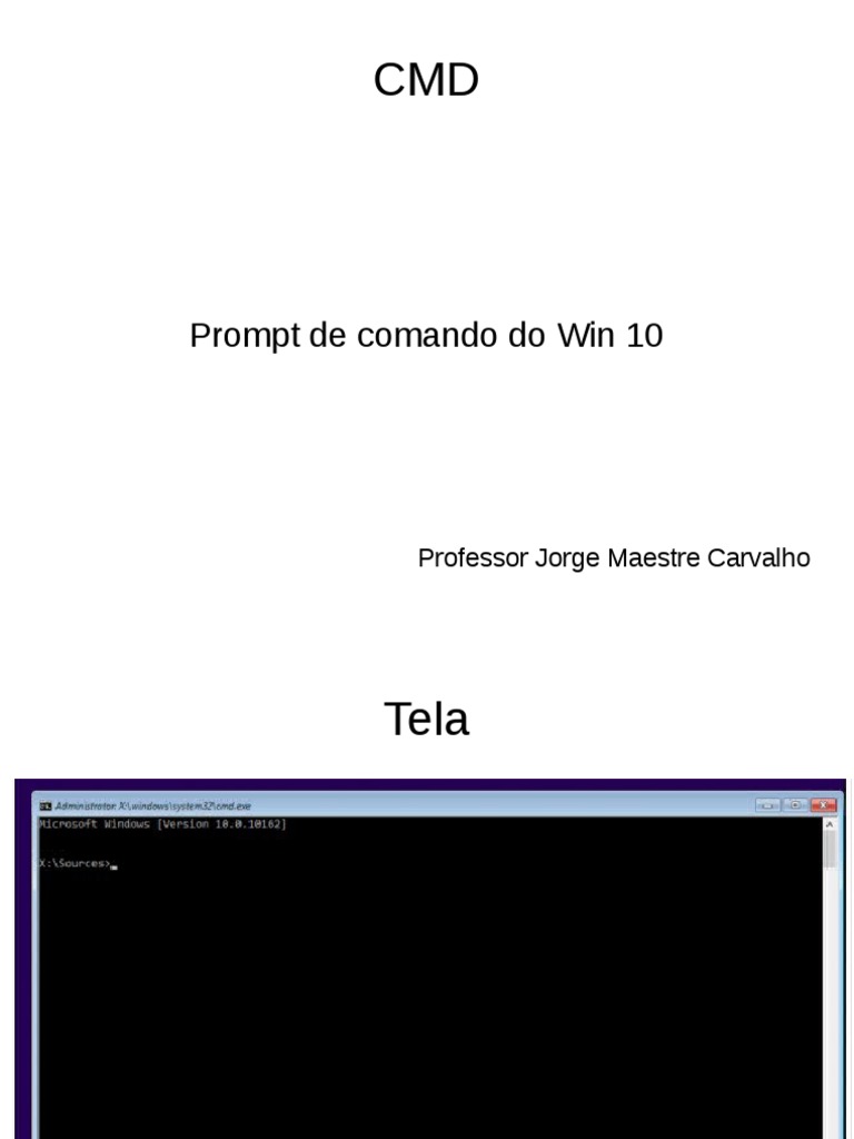 CMD | PDF | Arquivo de texto | Programação de computadores