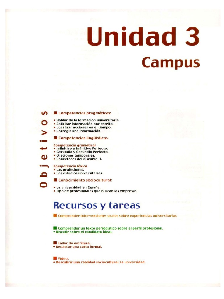 Unidad 03 - Nuevo Ven 3 - Libro Del Alumno PDF | PDF