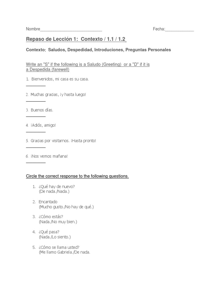 Descubre Unit 1-Study Guide 1 | PDF