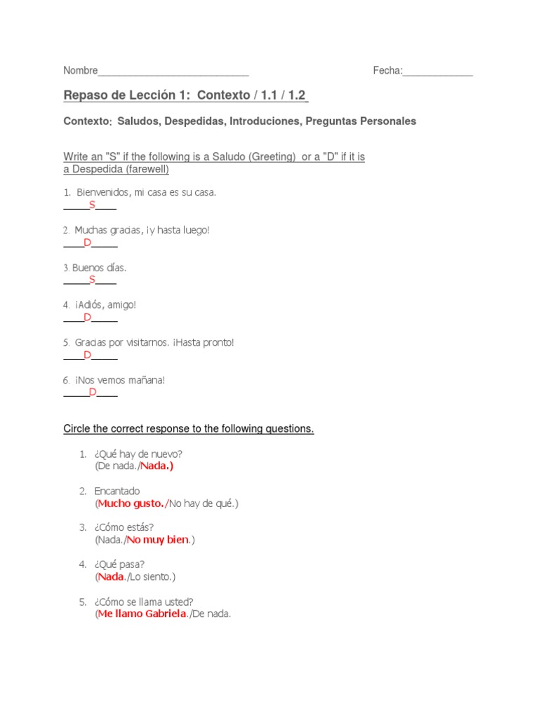 Descubre Unit 1-Study Guide 1 Answers | Descargar gratis PDF | Ocio