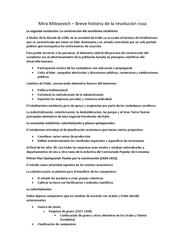 Mira Milosevich | PDF | Joseph Stalin | Unión Soviética