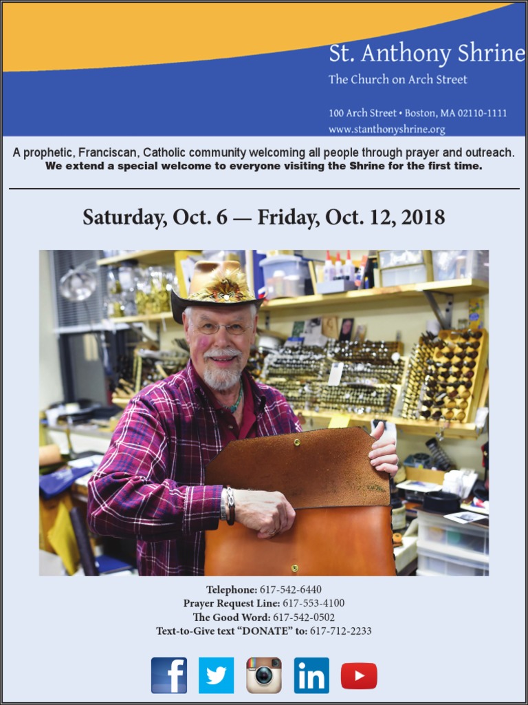 SAS Weekly Bulletin 10-6 WEB | PDF | Workweek And Weekend | Mass (Liturgy)