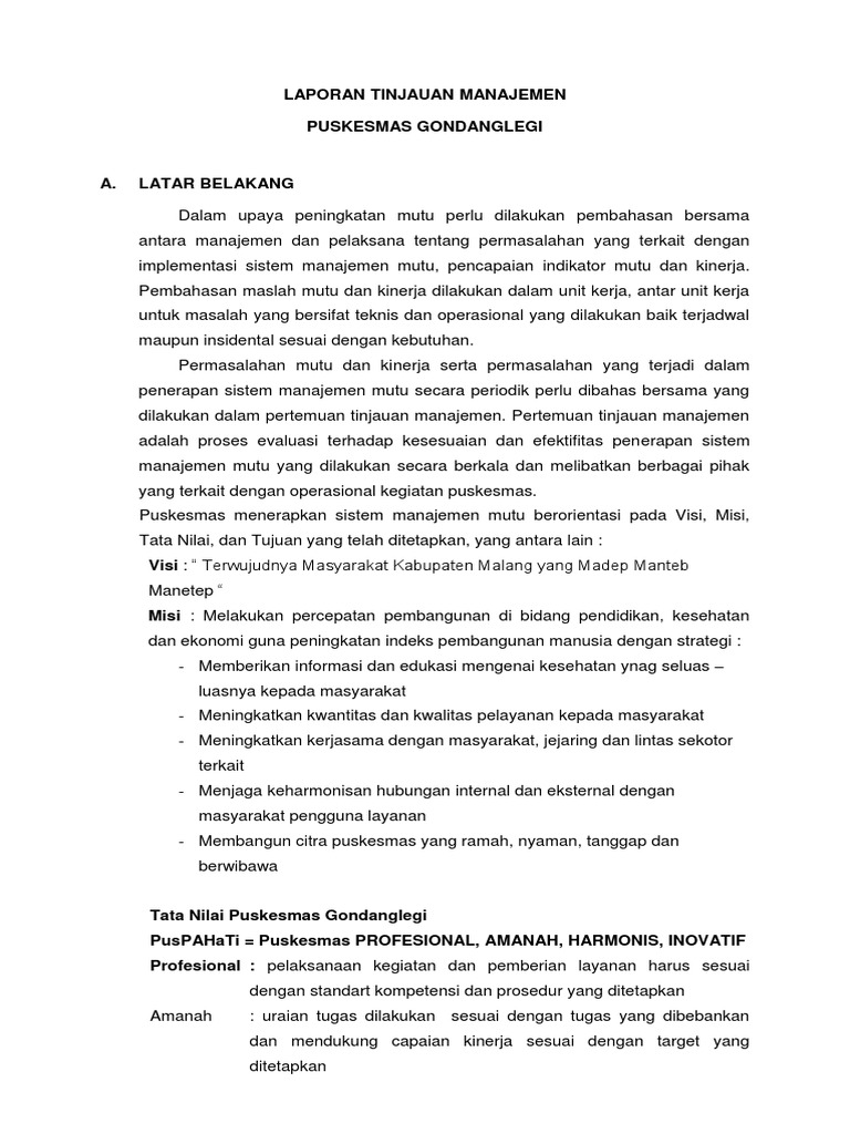 Laporan RTM | PDF | Bisnis