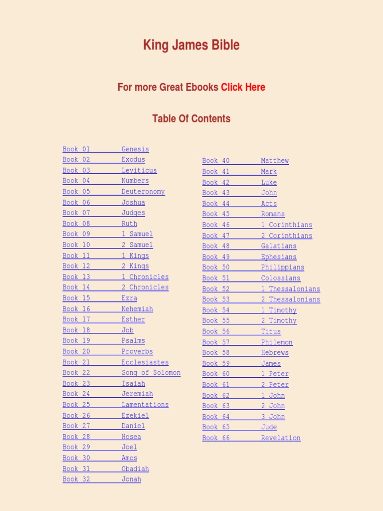King James Bible: Complete Text Guide | PDF | Ham (Son Of Noah) | Cain ...