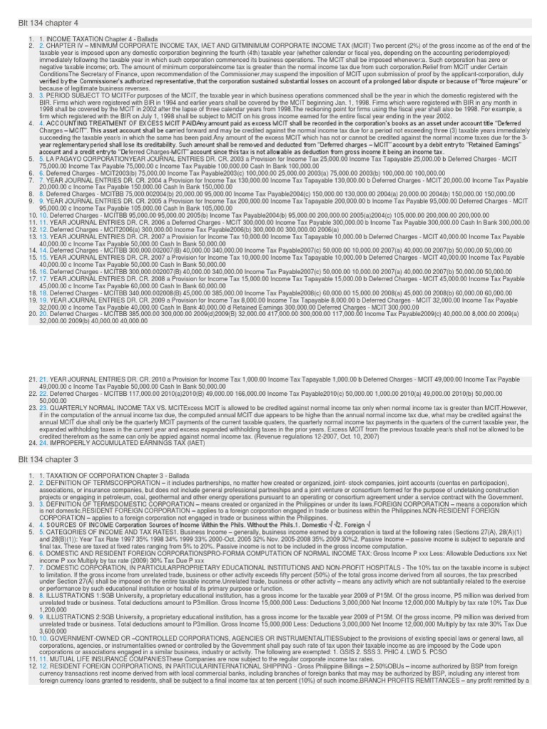BLT 134 Chapter 4 | PDF | Gross Income | Tax Deduction