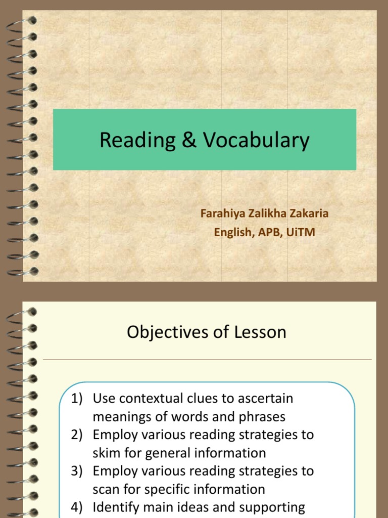 Week5 ReadingVocabulary | PDF | Speed Reading | Plastic Surgery