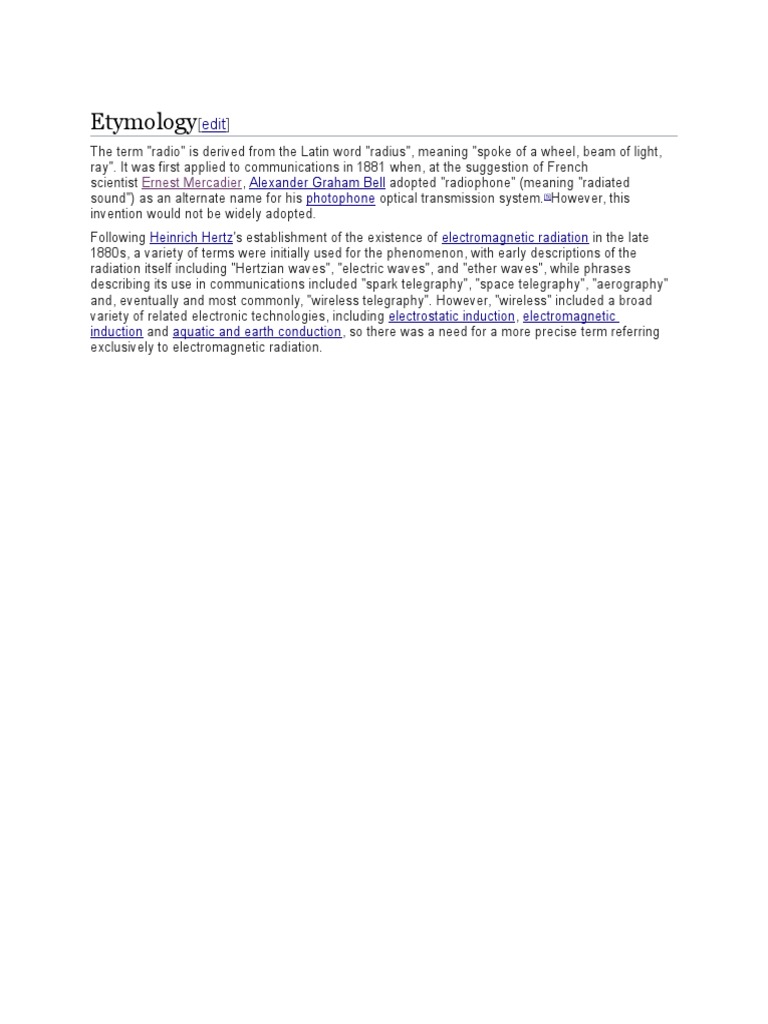 Etymology: Ernest Mercadier | PDF