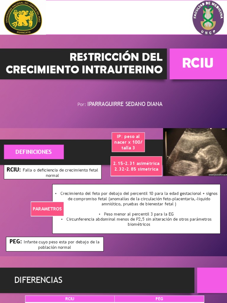 RCIU | PDF | Enfermedades y trastornos | Medicina CLINICA