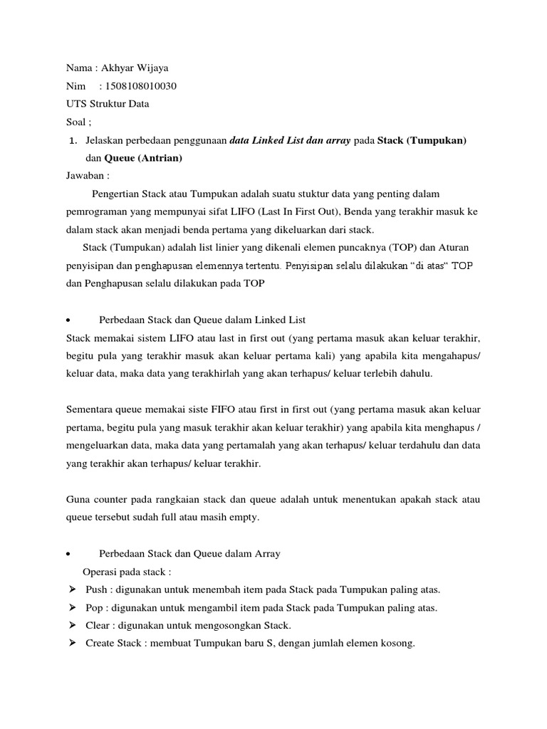 UTS Struktur Data | PDF