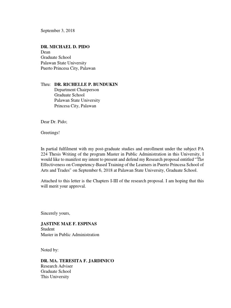 Research Proposal Letter | PDF